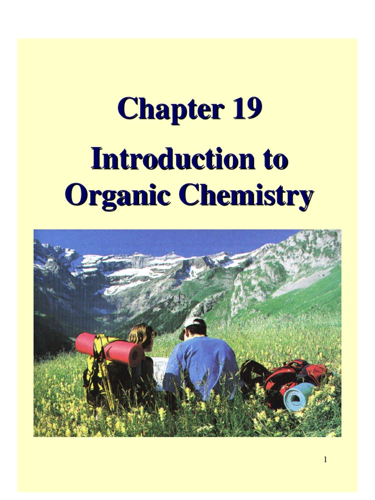 Chapter 19 - Introduction To Organic Chemistry | PDF | Alkane | Organic ...