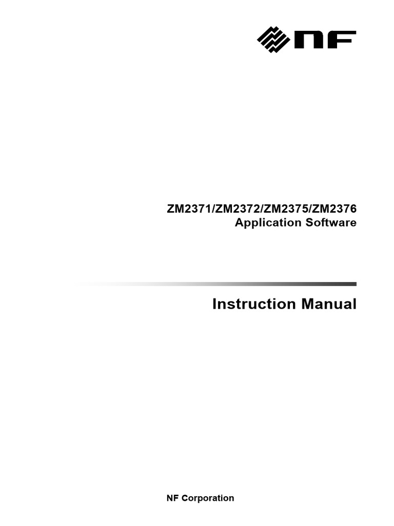 ZM237x ApplicationSoftware InstructionManual | PDF | Installation ...