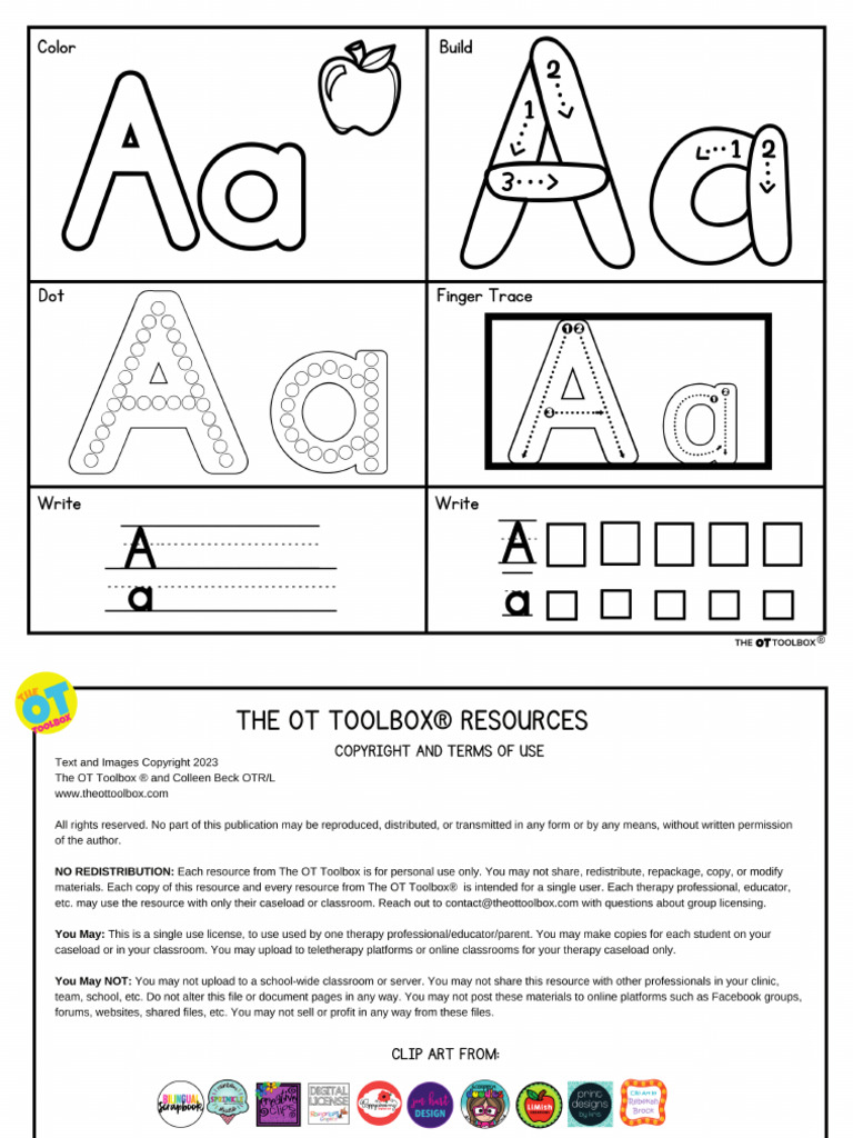 Letter A Worksheet | PDF