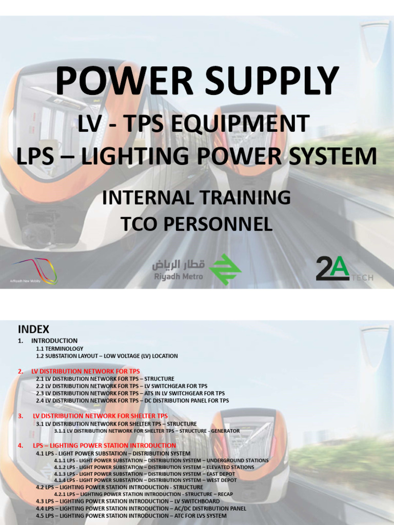 2ATech PowerSupply LV (TPS) &LPS Equipment InternalTraining | PDF ...
