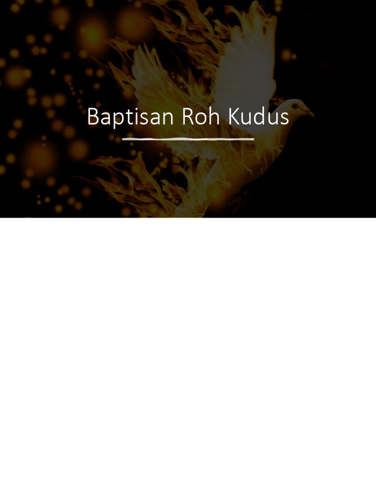 Baptisan Roh Kudus | PDF