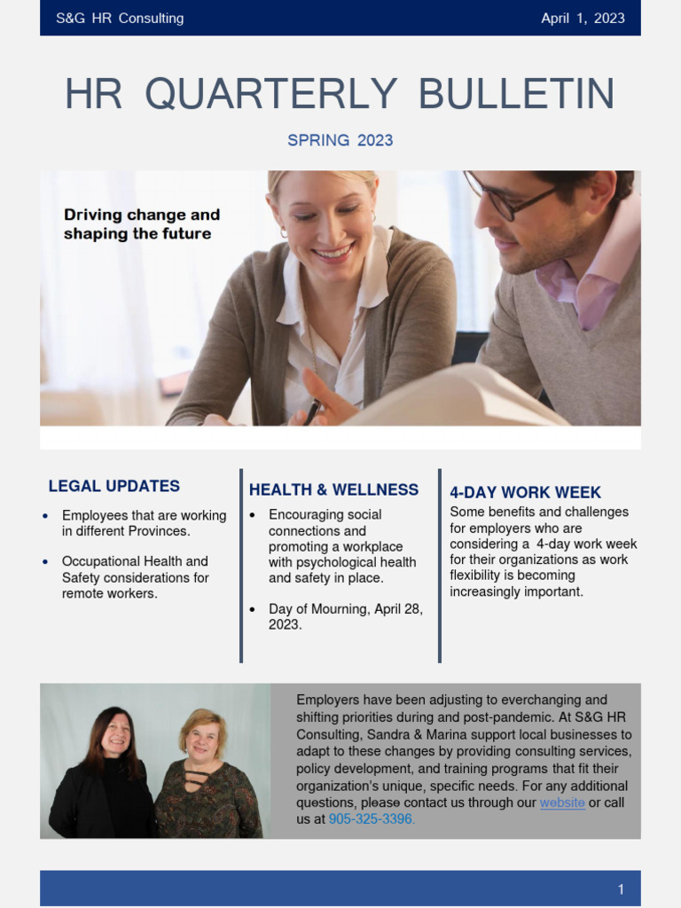 SG-HR Spring Bulletin 2023 | PDF | Employment | Occupational Safety And ...