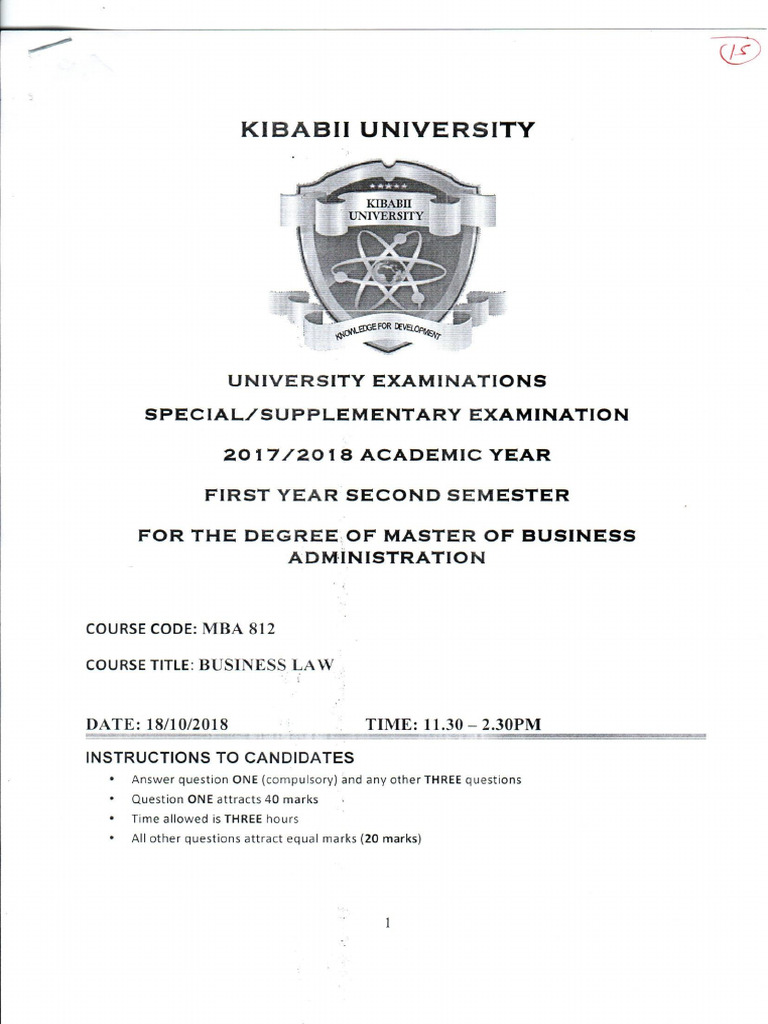 MBA 812 (OCT 2018) | PDF