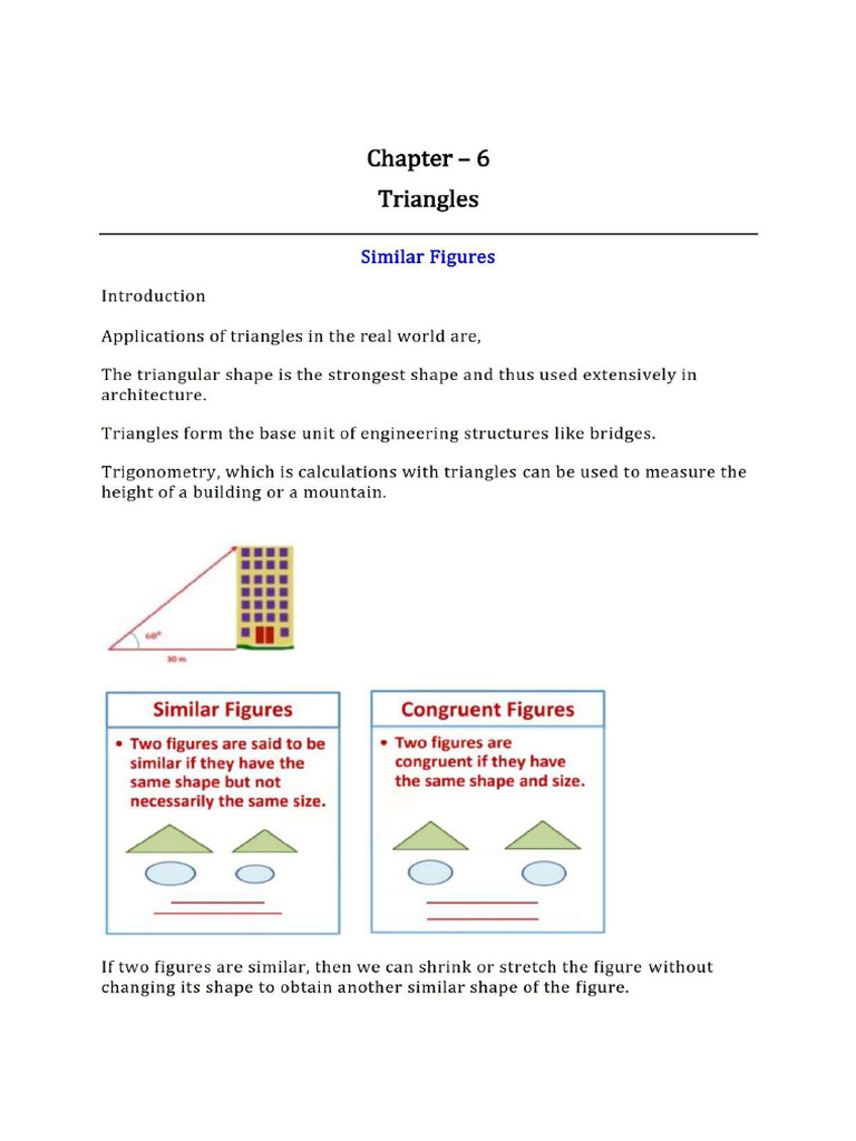 Triangles 10 Notes | PDF