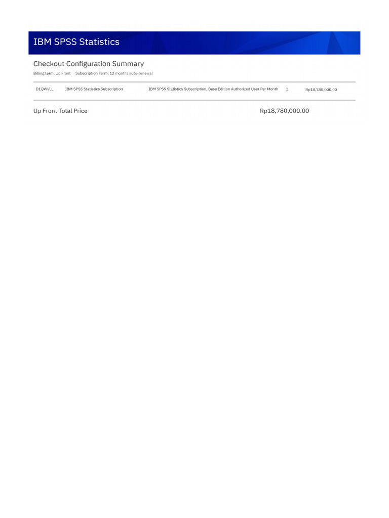 IBM SPSS Statistics Subscription 2024-0-2 2 | PDF