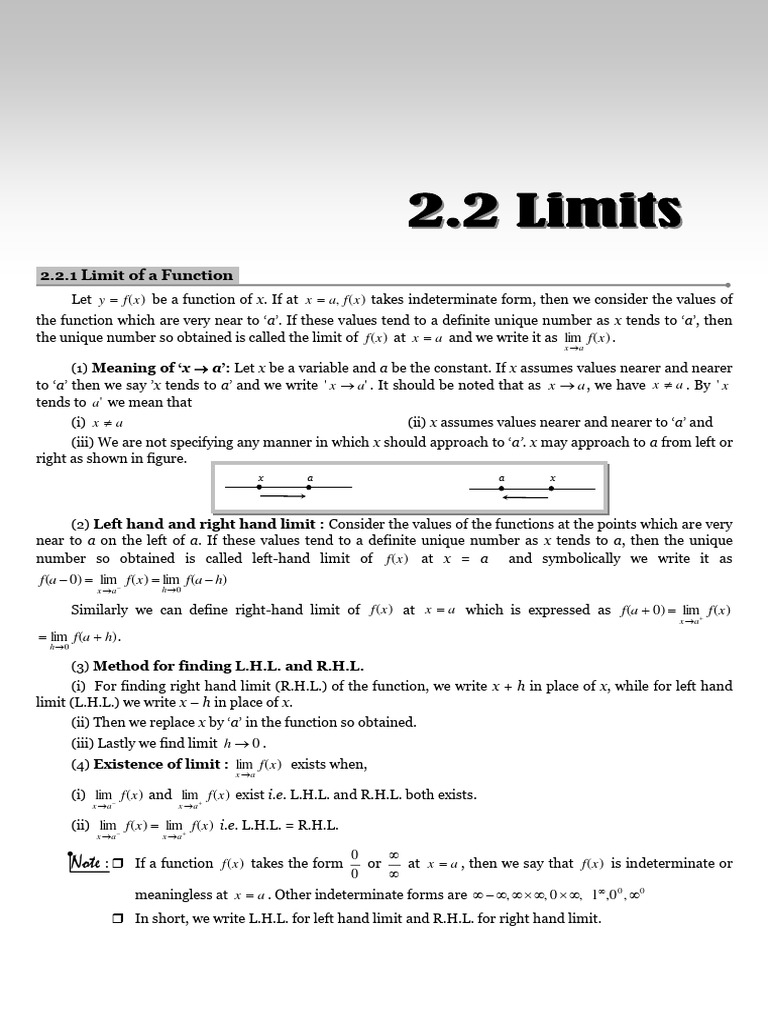 Limits | PDF | Continuous Function | Elementary Mathematics