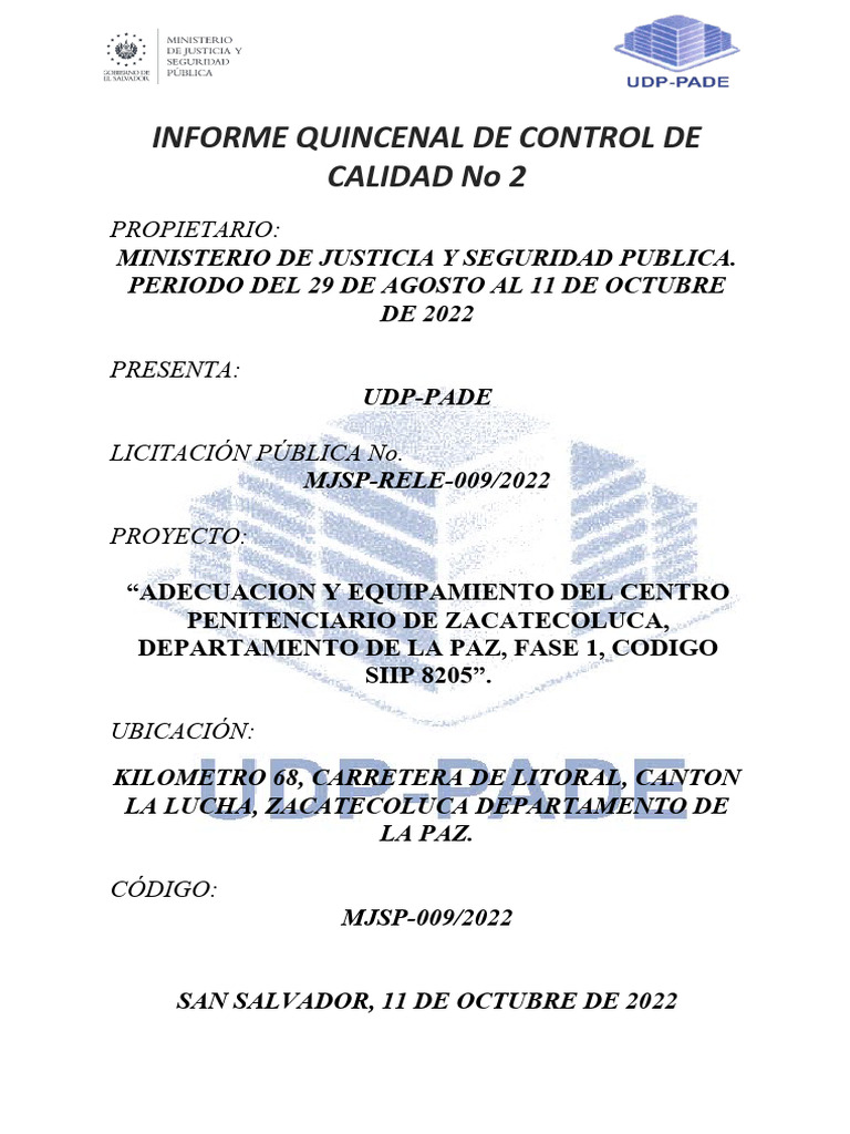 INFORME No 2 CC. | PDF | Hormigón | Materiales