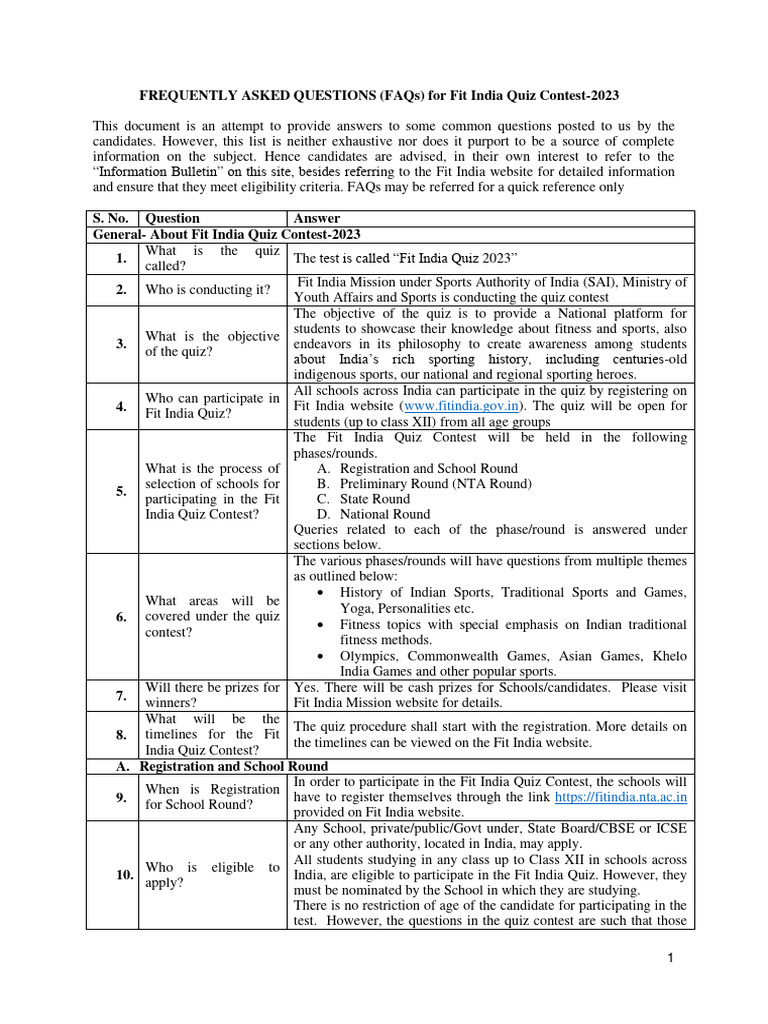 FREQUENTLY ASKED QUESTIONS | PDF