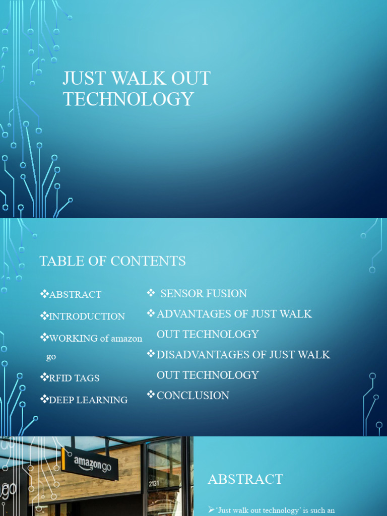 Just Walk Out Technology | PDF | Radio Frequency Identification ...