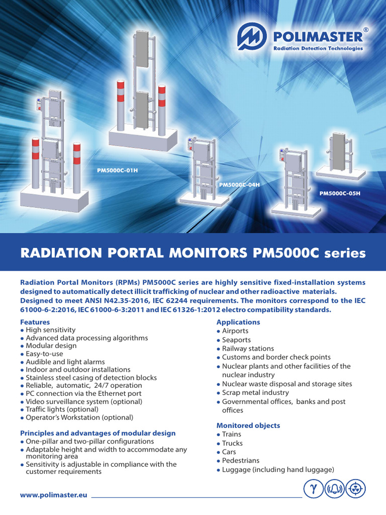 Radiation Portal Monitors Pm5000Ñ Series | Download Free PDF | Computing