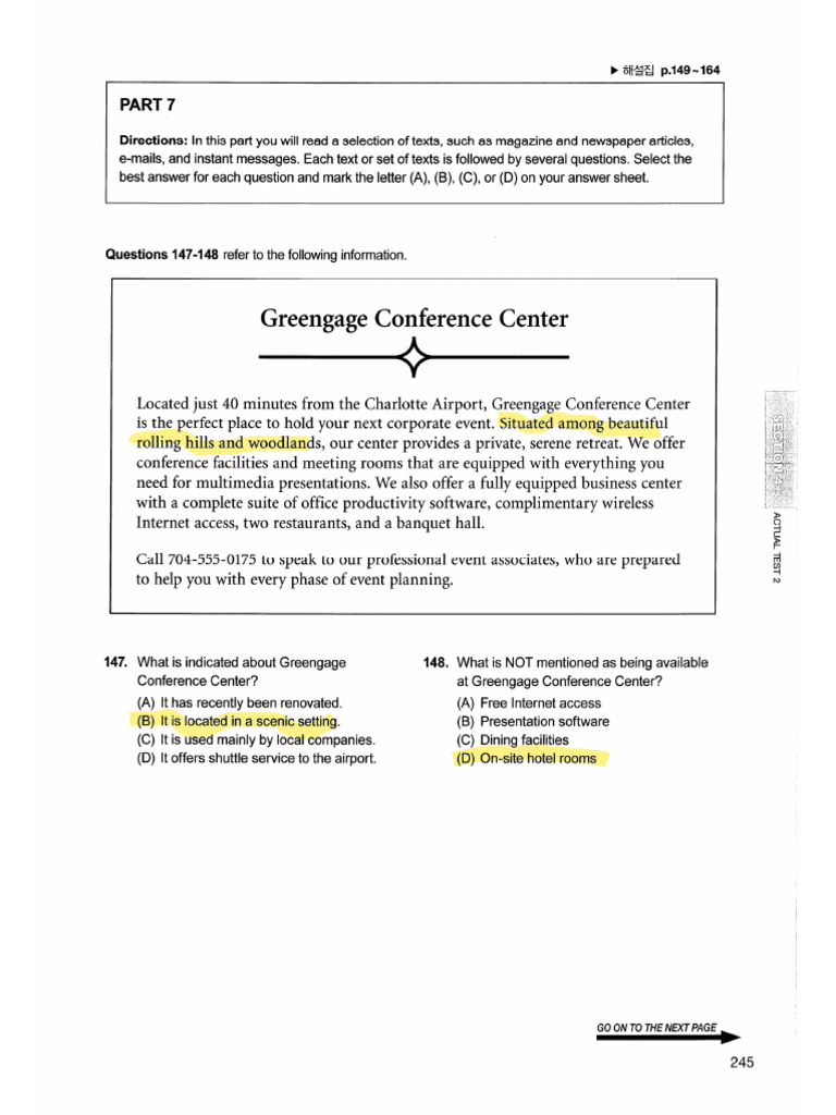 Reading PART 7 | PDF