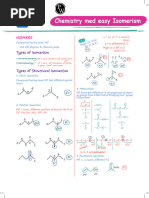 Isomerism - Handwritten Notes | PDF | Conformational Isomerism | Isomer
