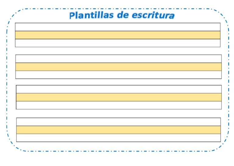 Plantilla Escritura 1 | PDF