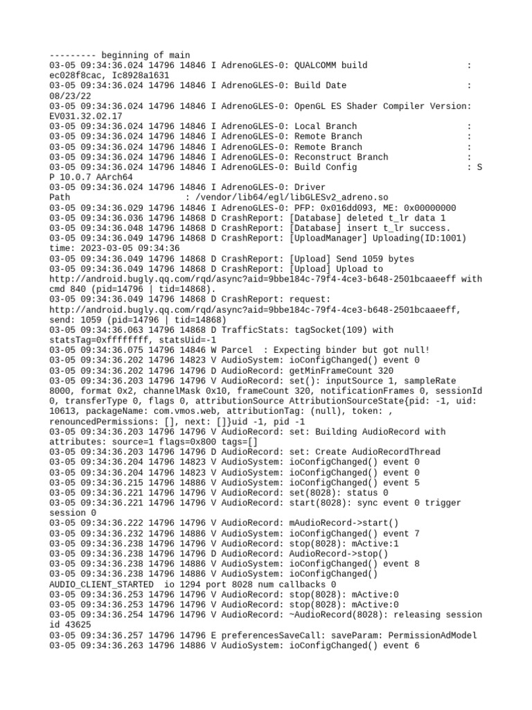 Log | PDF | Computer Data | Software Engineering