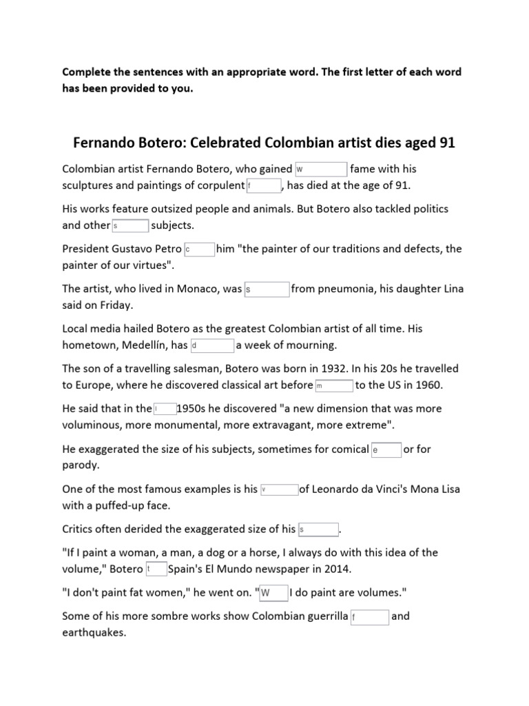 Lesson226 Botero | PDF