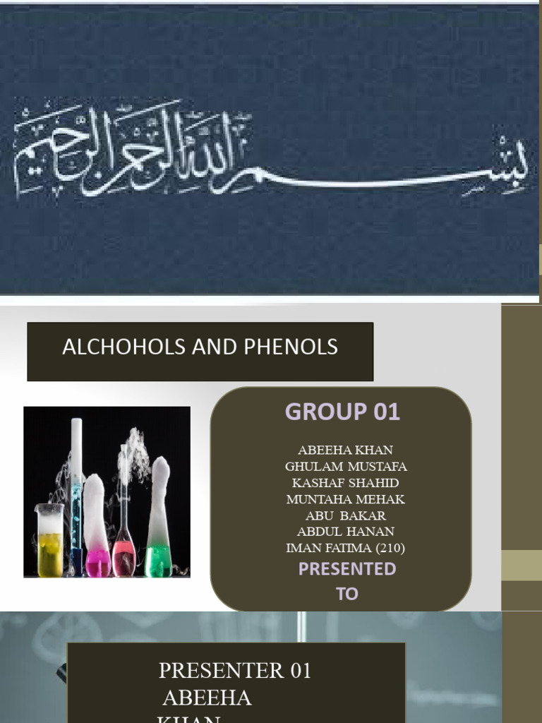 Alcohols and Phenols Final | PDF | Ester | Ethanol