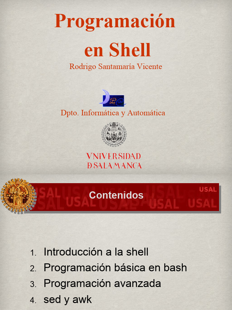 Shellprogramming - USalamanca | PDF