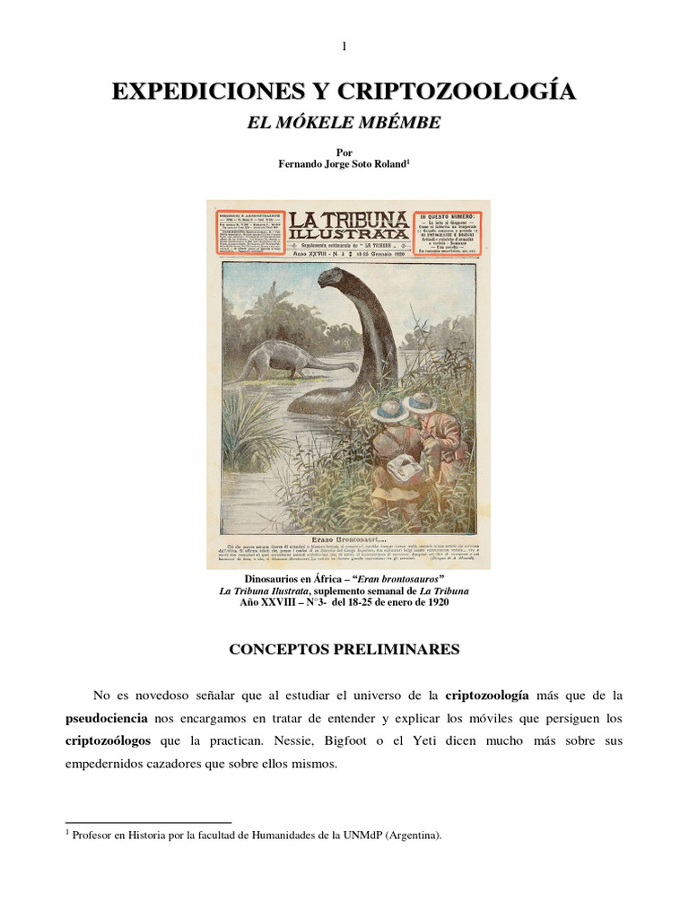 Expediciones y Criptozoologia | PDF
