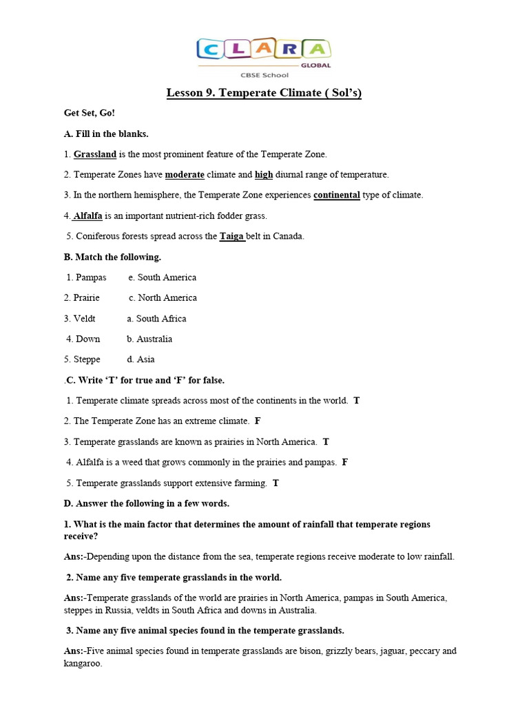 Temperate Climate | PDF | Home & Garden | Technology & Engineering