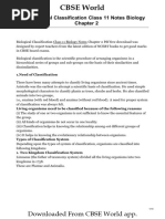 Class 11 Biology Topicwise Notes 2024 25 Chapter 1 the Living World ...