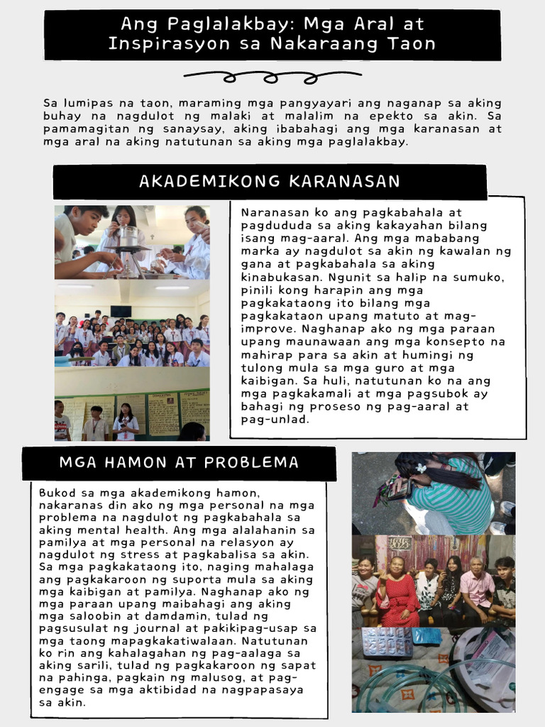 Halimbawa NG Piktorial Na Sanaysay | PDF