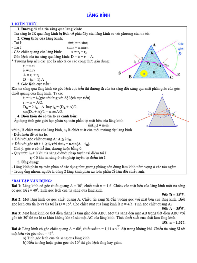 Bu I 4 - Lăng Kính | PDF