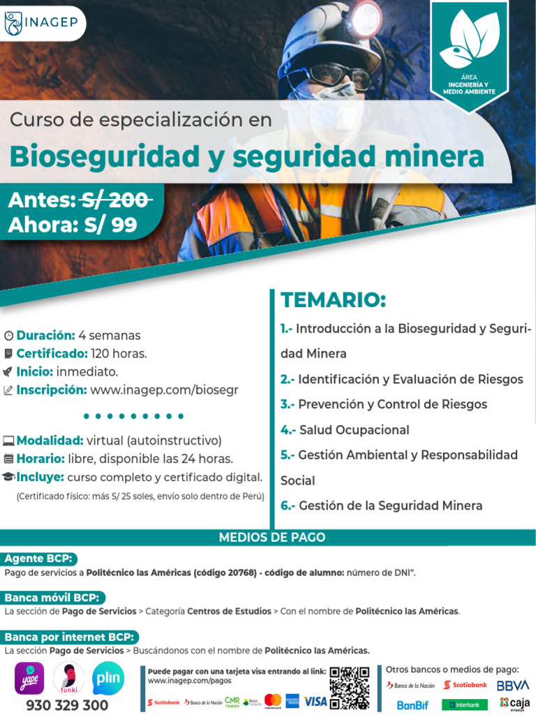 Bioseguridad y Seguridad Minera | PDF