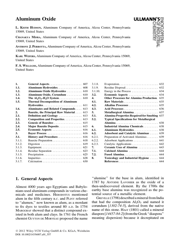 Aluminum Oxide | PDF | Aluminium Oxide | Aluminium