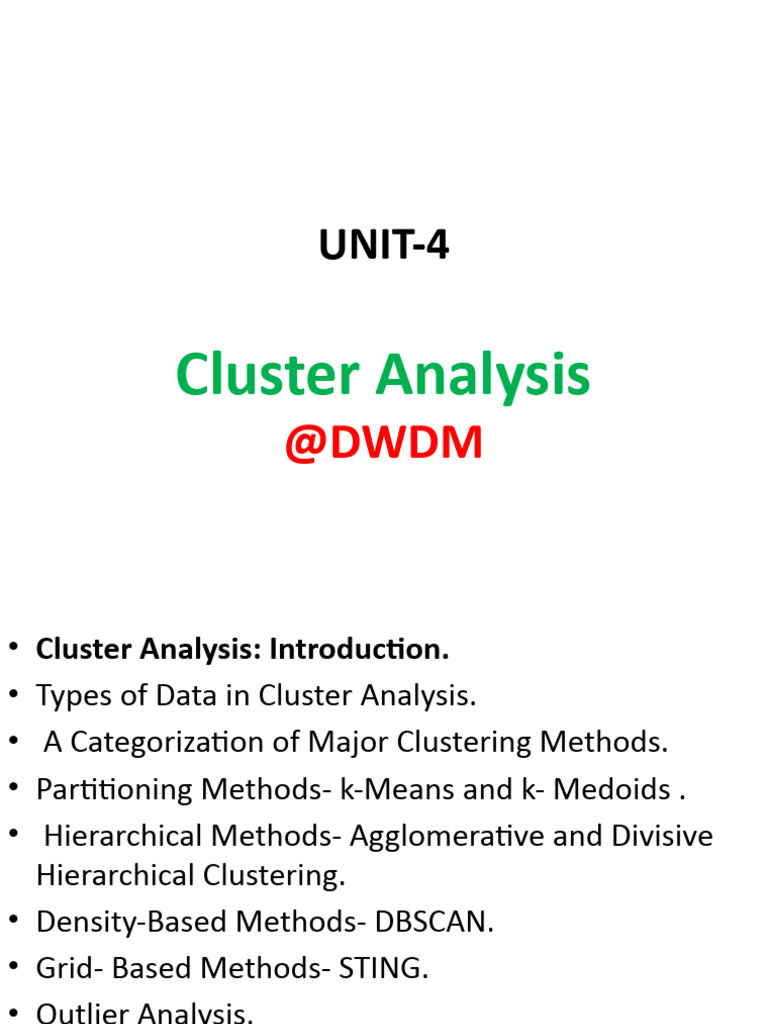 Unit 4@DWDM | PDF Unit 4@DWDM | PDF