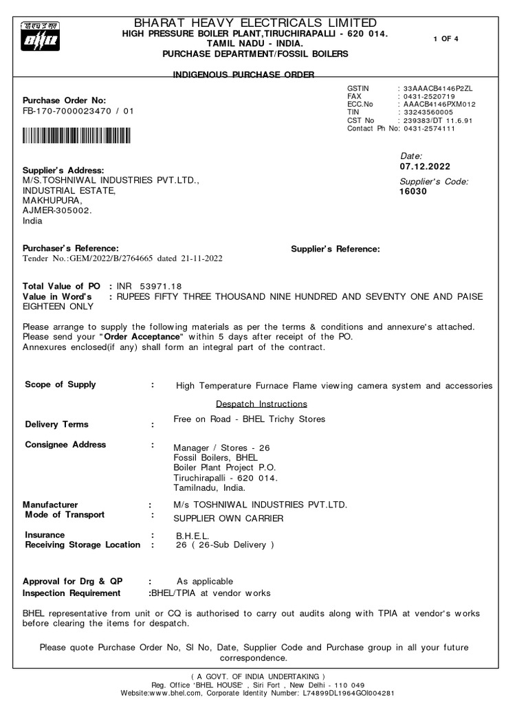 Formal Po 319424912 | PDF | Invoice | Economies