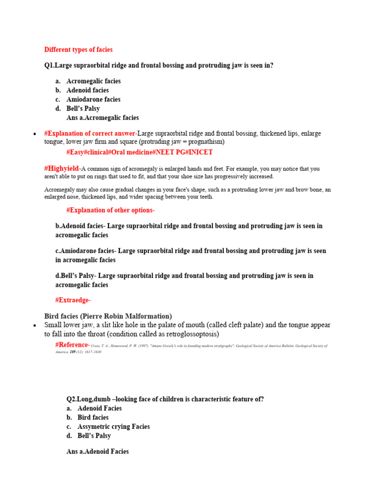 Different Types of Facies | PDF | Down Syndrome | Radiography