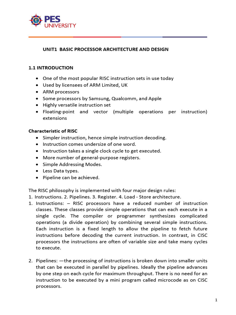 MPCA Basics | PDF | Central Processing Unit | Computer Science