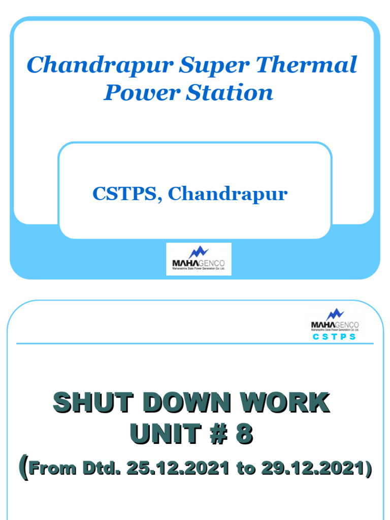 Unit-8 Shut Down | PDF | Pump | Manufactured Goods