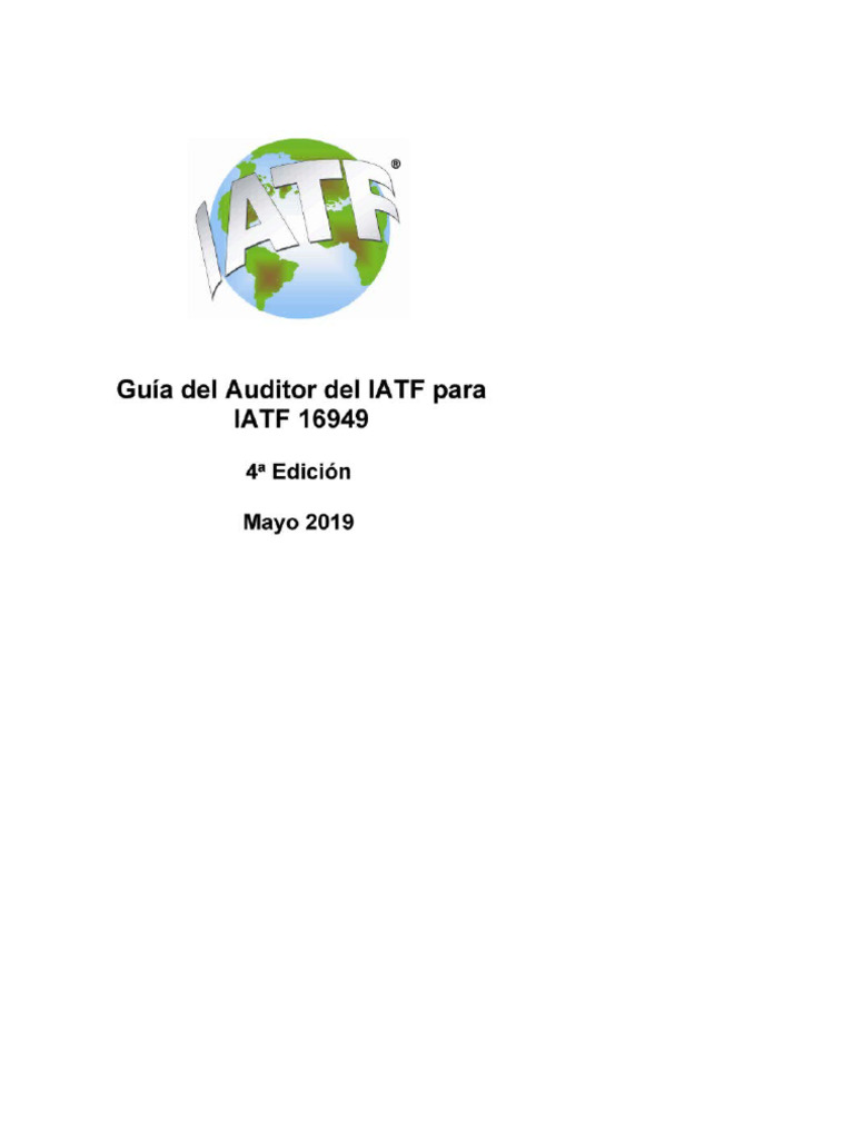 Guia Del Auditor IATF para IATF 16949 | PDF