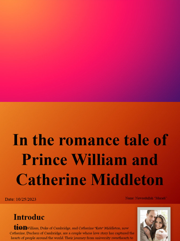 Love Story of Prince William | PDF | British Royalty