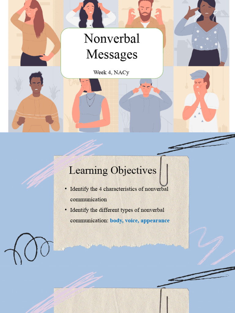 Eng 111 Non Verbal Messages | PDF