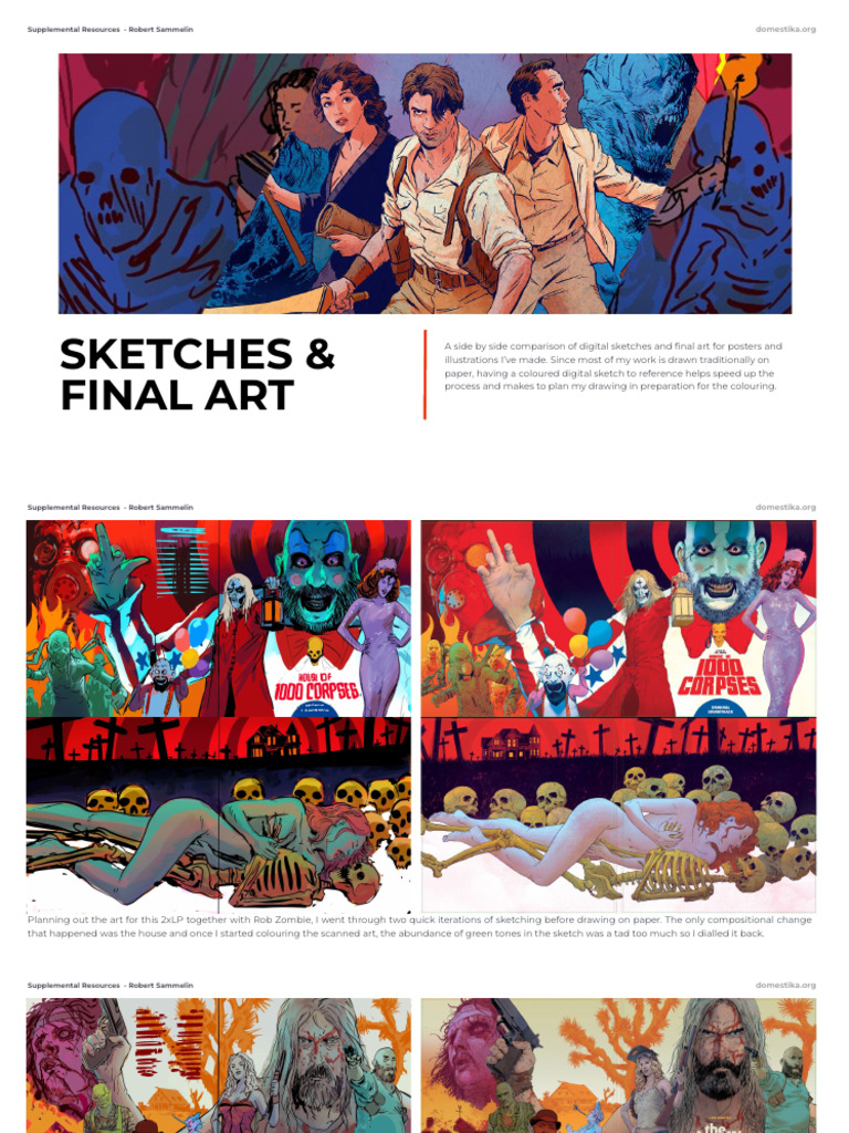 U2 - 01 - Example Sketches and Final Art | PDF