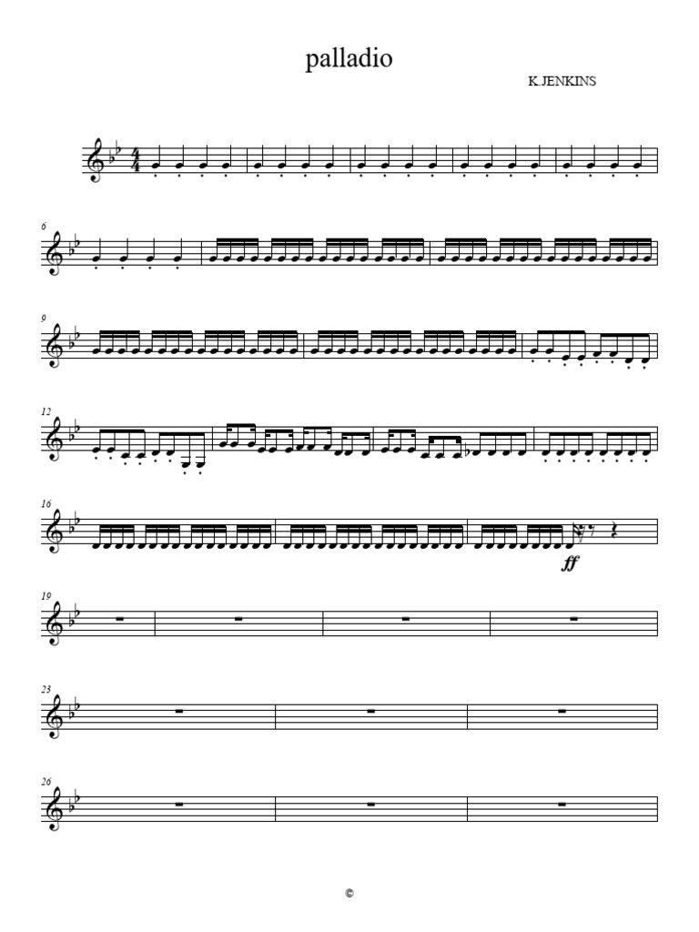 Jenkins' Palladio Sheet Music | PDF