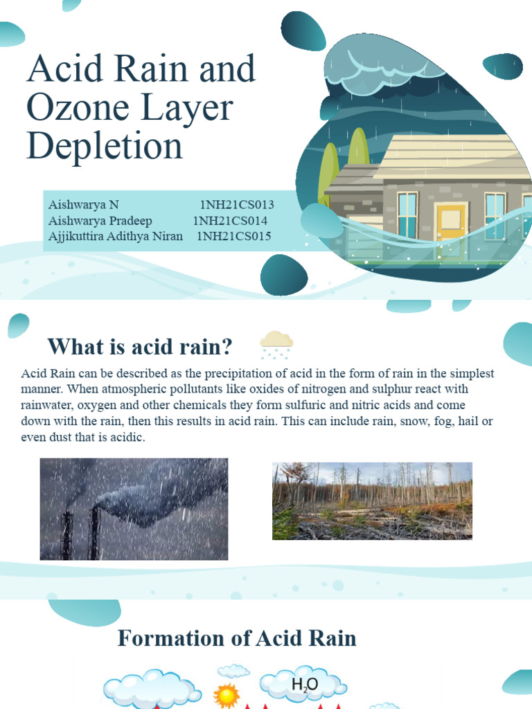 Acid Rain and Ozone Depletion | PDF