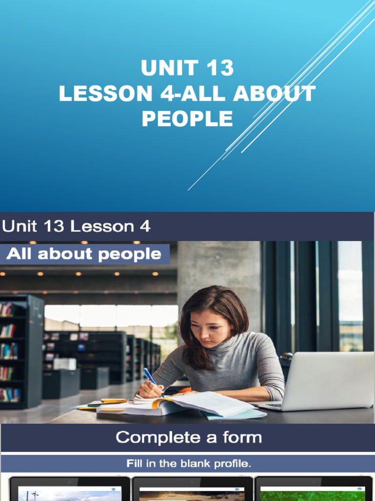 Lesson 4: People Insights | PDF
