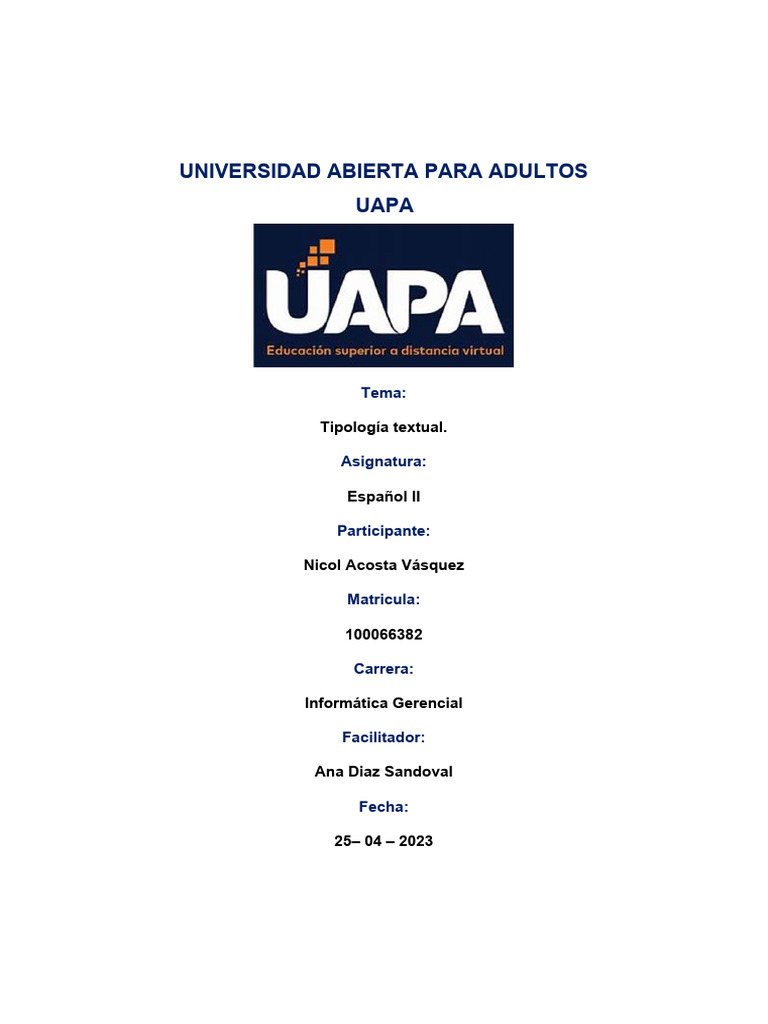 Tarae 2 de Español 2 | PDF | Narración