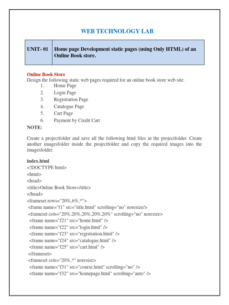 Web Technology Lab | PDF | World Wide Web | Internet & Web