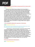 My Ideal School Day Project | PDF | Language Arts & Discipline