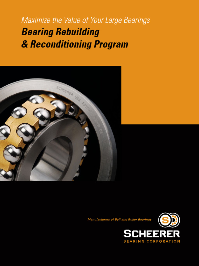 Scheerer Bearing Rebuild ReconditionFINAL | PDF | Bearing (Mechanical ...