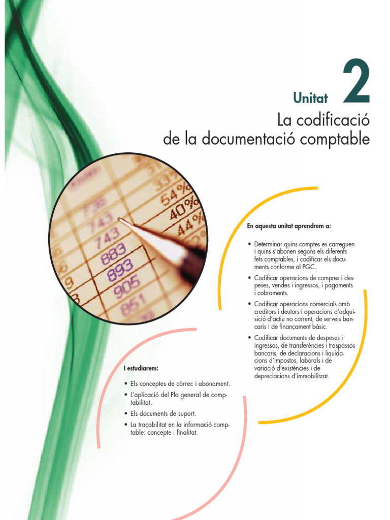 Un 2 La Codificacio de La Documentació Comptable | PDF