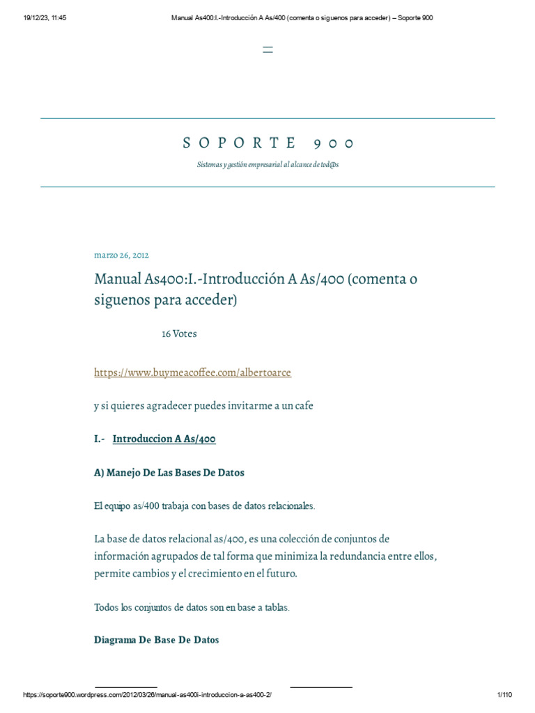 Manual As400_I.-Introducción A As_400 | PDF