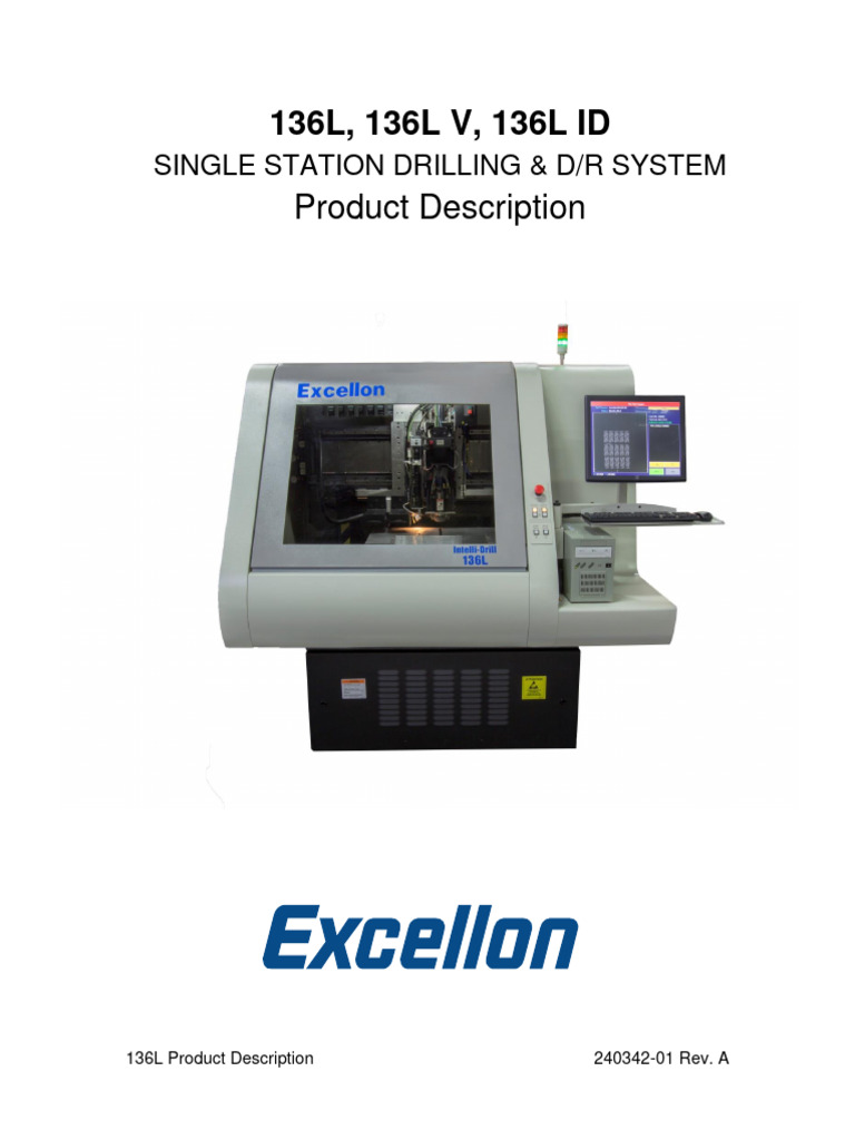 Excellon 136lspecs | PDF | Drilling | Printed Circuit Board