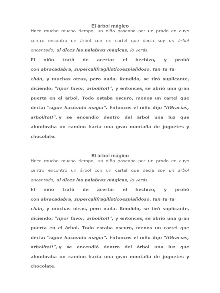 El Árbol Mágico | PDF | Arte | Religión y espiritualidad