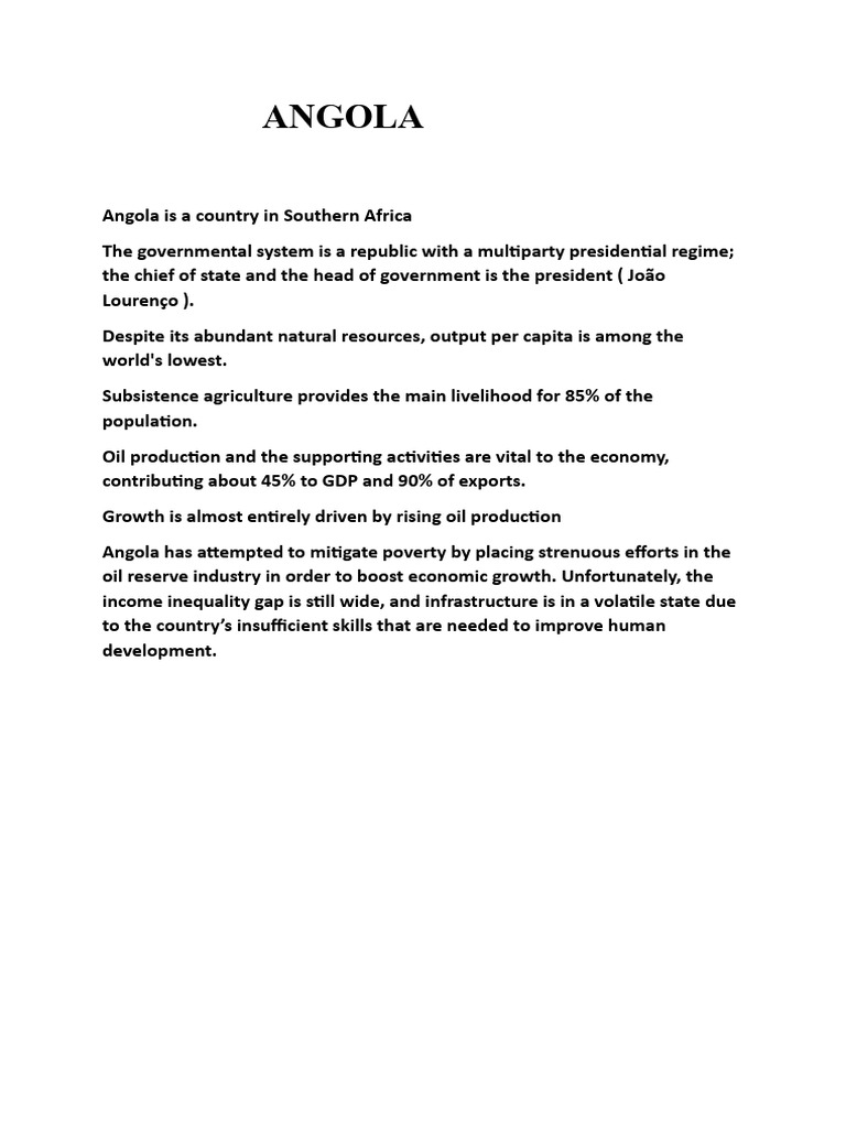 ANGOLA | PDF
