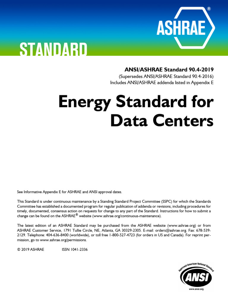 ANSI ASHRAE Standard 90.4-2019 | PDF | Power Inverter | Electrical Engineering